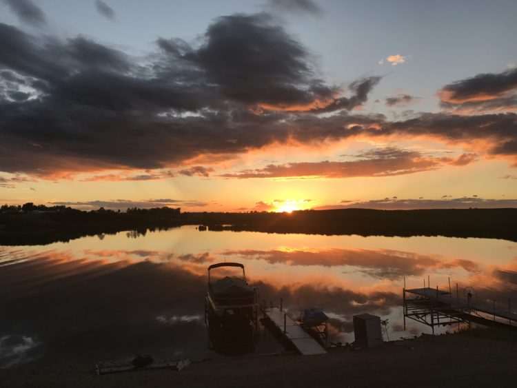 Sunset at Brush Lake - SkySpy Photos, Images, Video