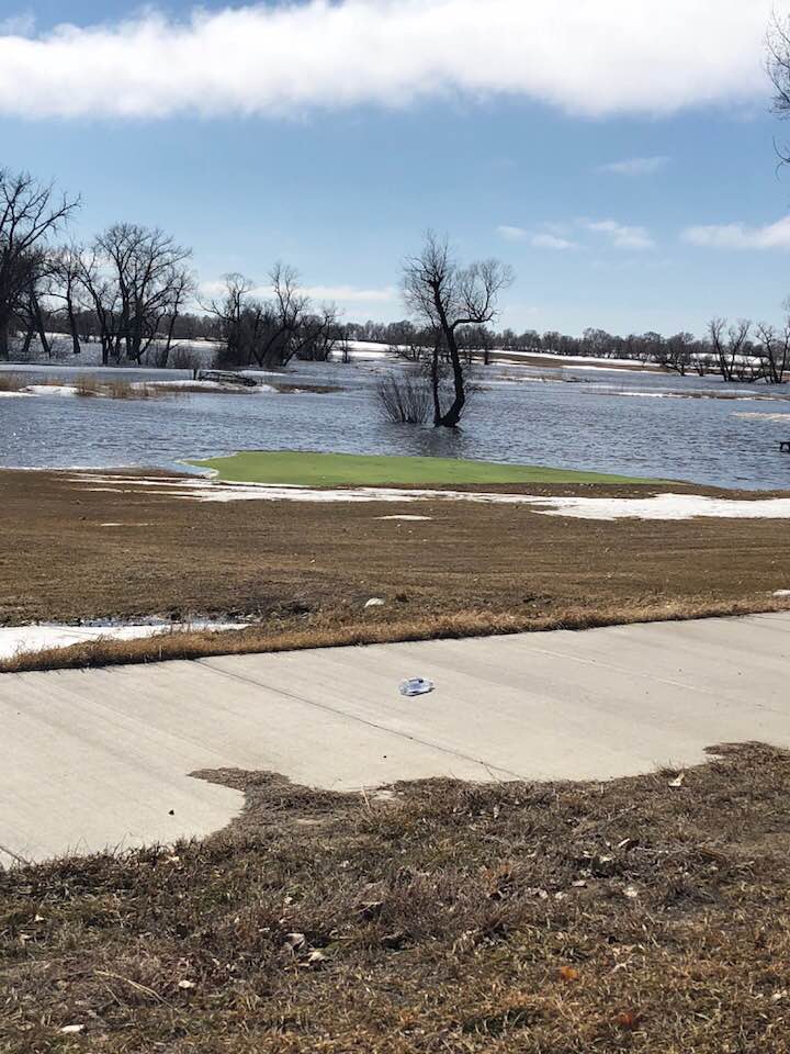 Flooded Beach Golf Course - SkySpy Photos, Images, Video