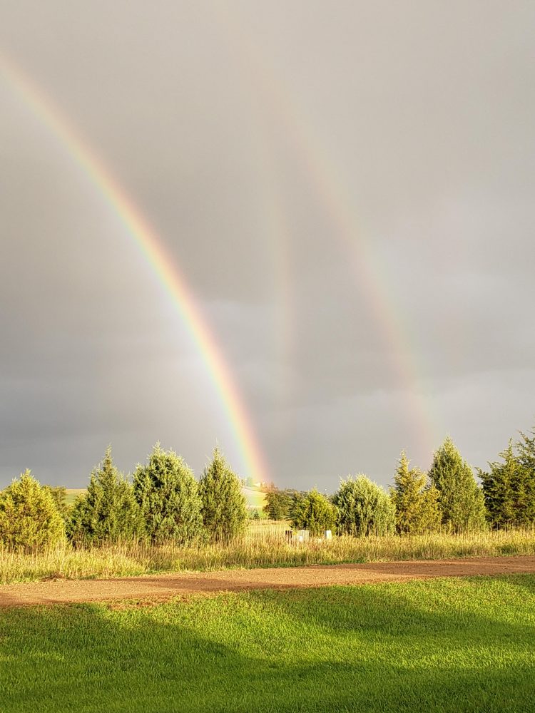 Weird triple rainbow - SkySpy Photos, Images, Video
